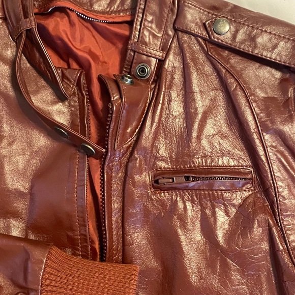 Jackets & Coats | Vintage Oxblood Leather Bomber Jacket | Poshmark